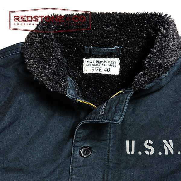 N1 US NAVY Deck jacket - Dark Blue - Dos inscription US NAVY – REDSTONE ...